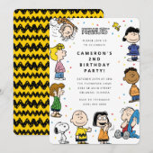 Charlie Brown and Gang Confetti Birthday Invitation | Zazzle