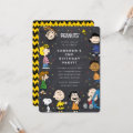 Charlie Brown & Gang Chalkboard Confetti Birthday Invitation | Zazzle