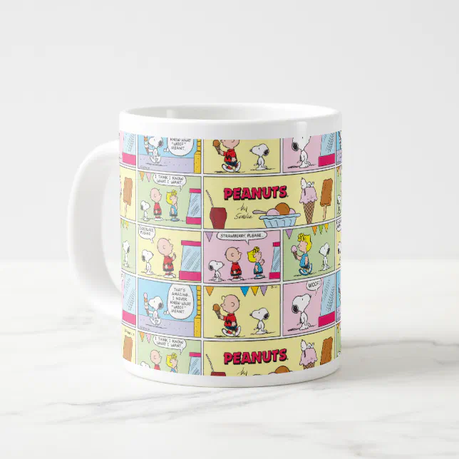 Charlie Brown, Snoopy & Sally | Ice Cream Giant Coffee Mug | Zazzle