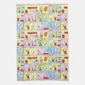 Charlie Brown, Snoopy & Sally | Ice Cream Kitchen Towel | Zazzle