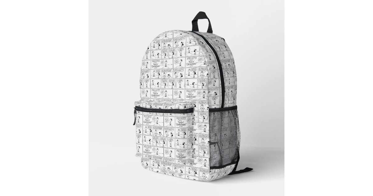 Charlie Brown's Memories At The Pitcher's Mound Printed Backpack | Zazzle