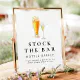 CHARLIE Stock The Bar Bottle Raffle Sign | Zazzle