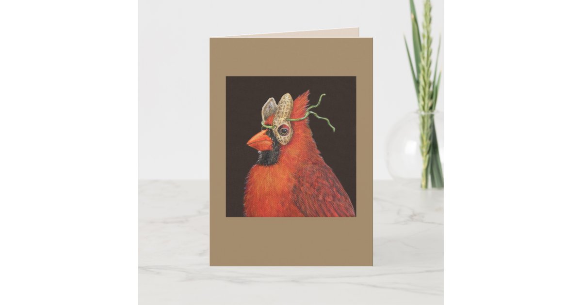 Charlie the cardinal card | Zazzle