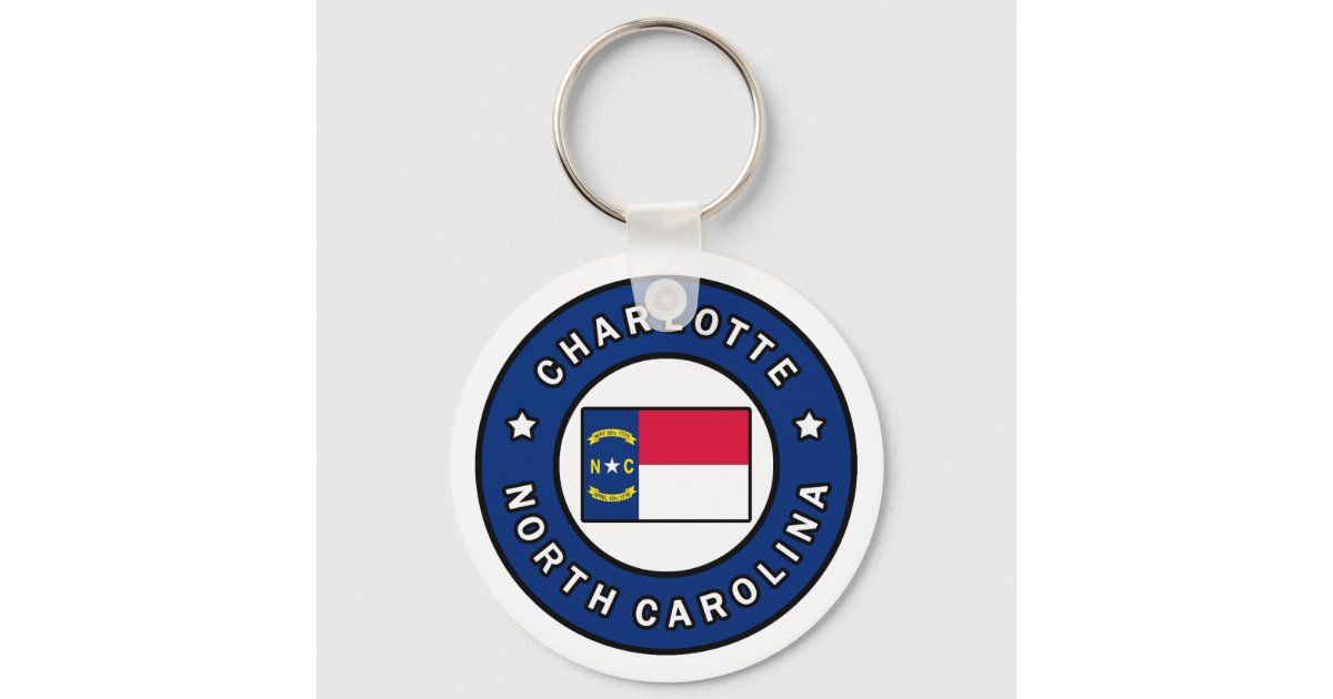 Charlotte North Carolina Keychain | Zazzle