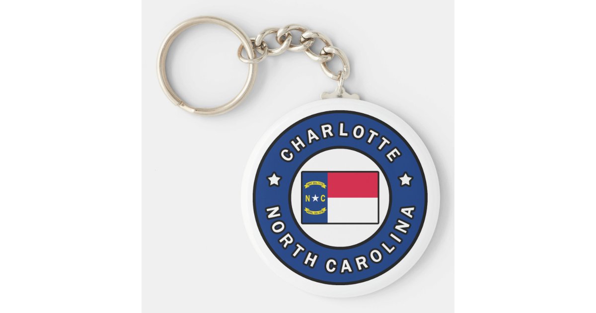 Charlotte North Carolina Keychain | Zazzle.com
