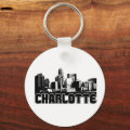 Charlotte Skyline Keychain | Zazzle