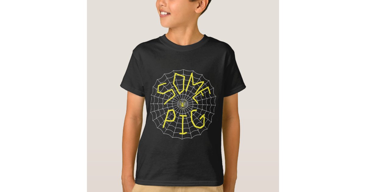 Charlotte's Some Pig Spider Web T-Shirt | Zazzle