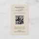 Charm QR Code Photo Wedding Website Enclosure Card | Zazzle