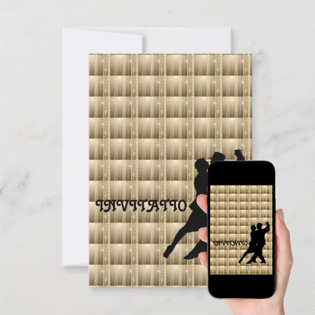 Charm Tango Latin Dance Invitation | Zazzle