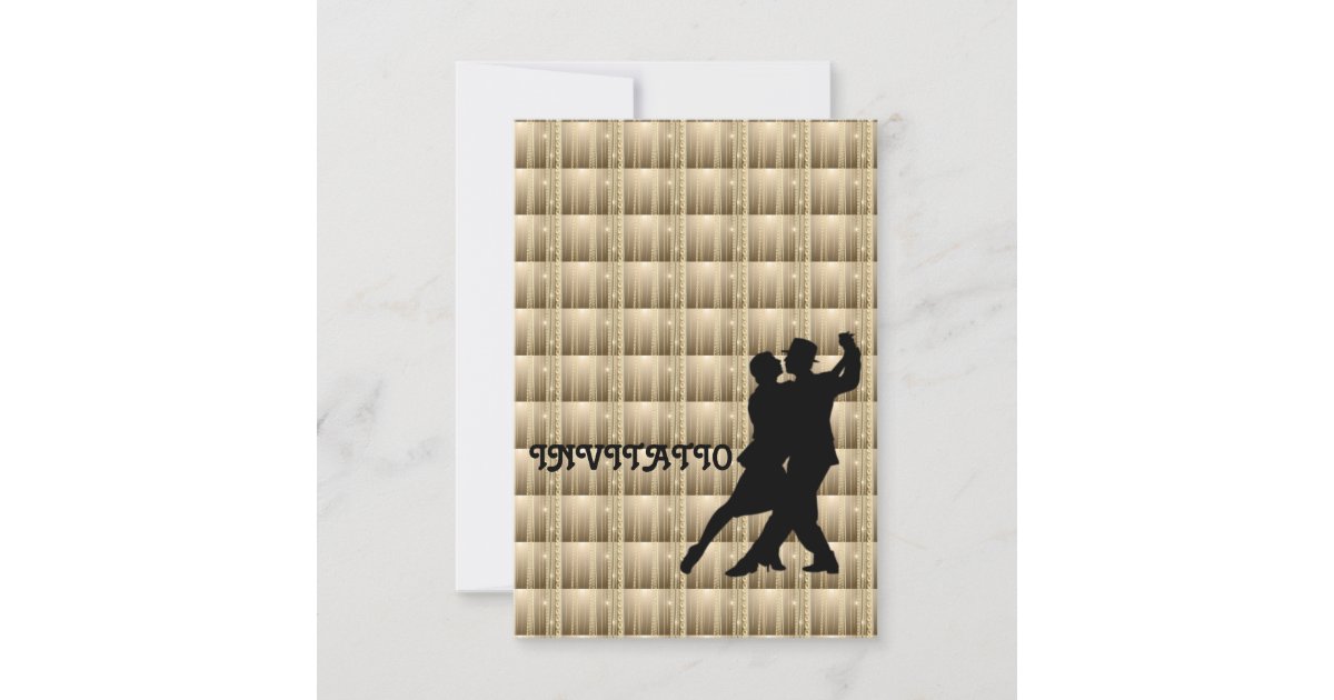 Charm Tango Latin Dance Invitation | Zazzle