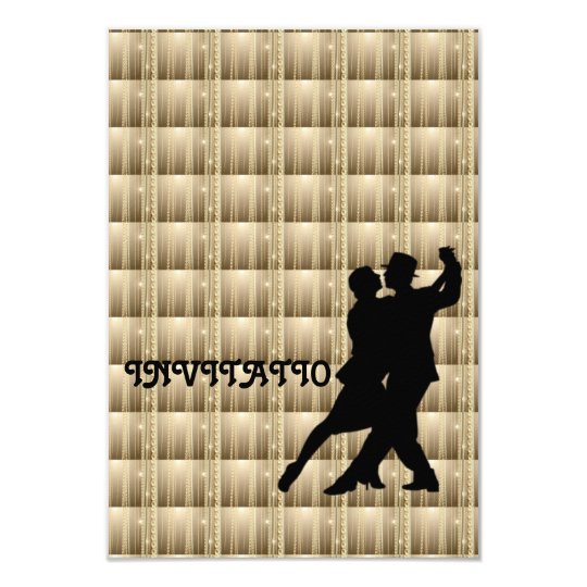 Charm Tango Latin Dance Invitation | Zazzle.com