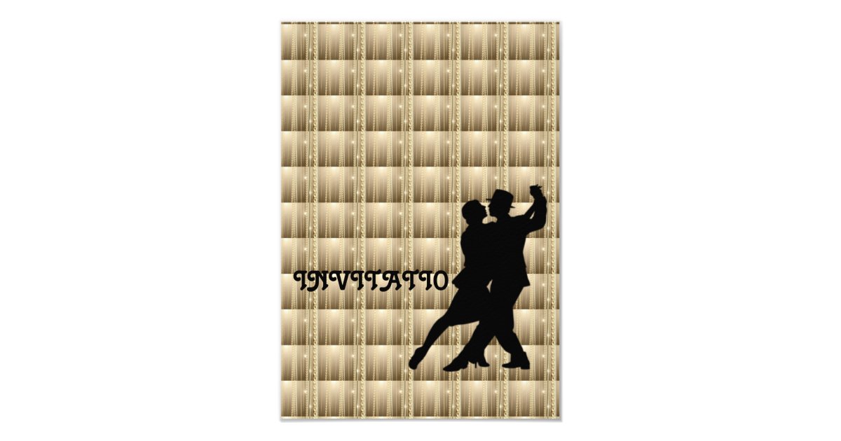 Charm Tango Latin Dance Invitation | Zazzle.com