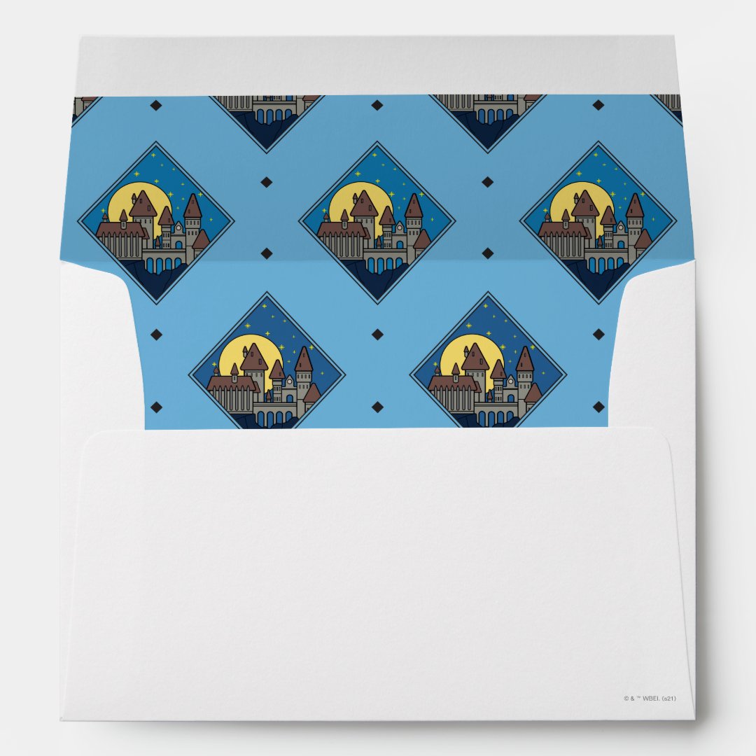 Charmed HOGWARTS™ CASTLE Diamond Pattern Envelope | Zazzle