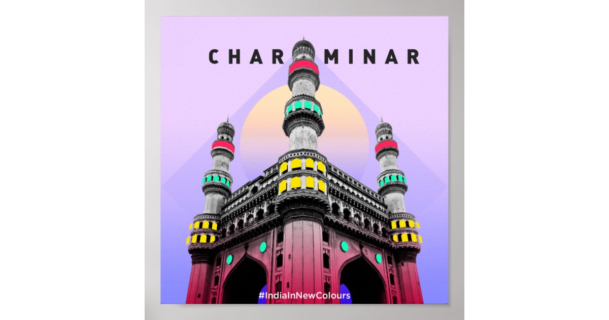 CharMinar Hyderabad India Poster | Zazzle