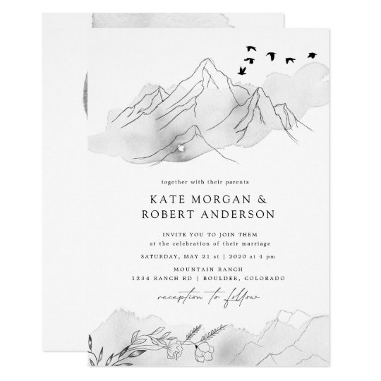 Charming Elegant Landscape Wedding Invitation | Zazzle.com
