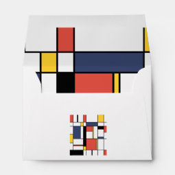 Charming Modern Art Monogram. Letter M Envelope | Zazzle