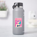 Charming Retro Style Japan Cosplay Humor Sticker | Zazzle