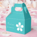 Charming Sakura in Turquoise Favor Box | Zazzle