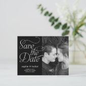 Charming Script Save The Date Card | Zazzle