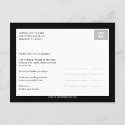 Charming Script Save The Date Card | Zazzle