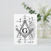 Chart of Masonic Degrees Postcard | Zazzle