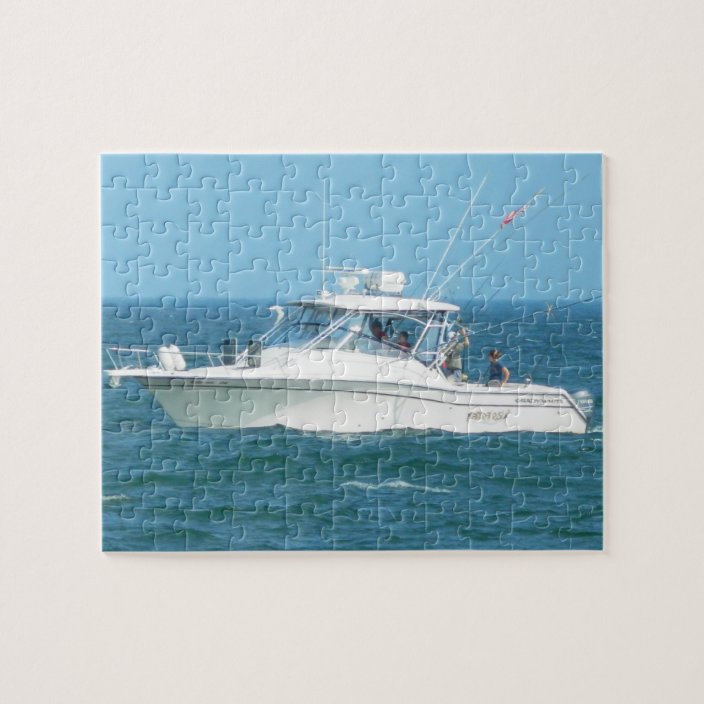 Charter Fishing Boat Jigsaw Puzzle | Zazzle.com