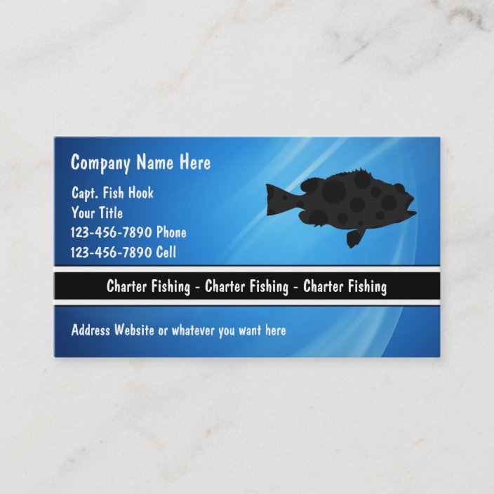 Charter Fishing Business Cards | Zazzle