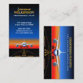 Charter Flights Professional Pilot Business Cards | Zazzle