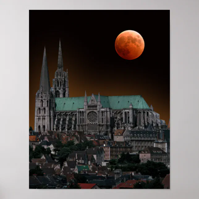 Chartres Cathedral Poster | Zazzle