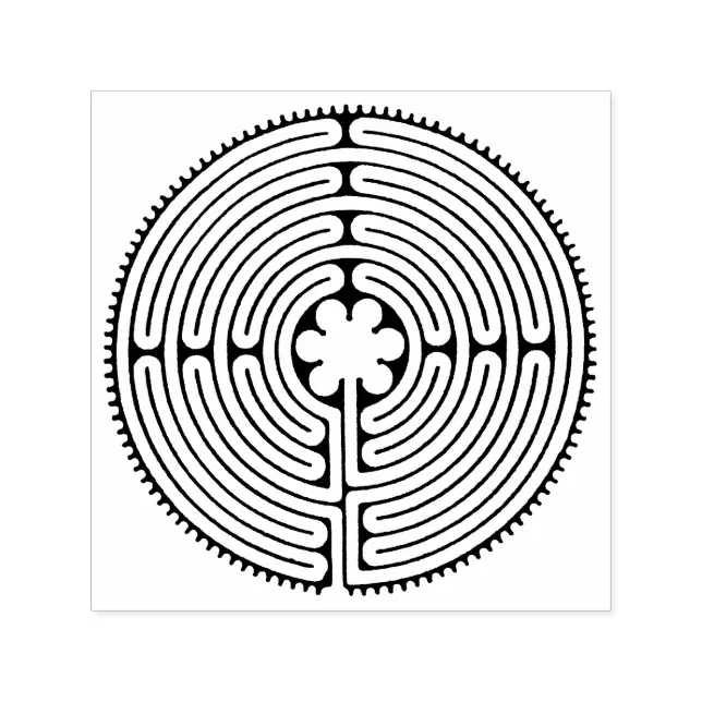 Chartres Labyrinth antique style + your ideas Self-inking Stamp | Zazzle