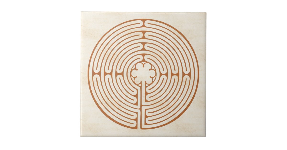 Chartres Labyrinth Ceramic Tile | Zazzle