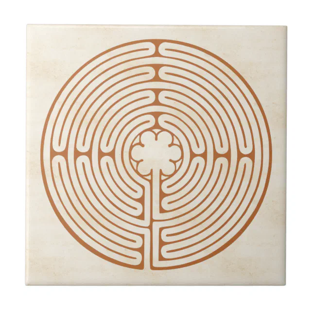 Chartres Labyrinth Ceramic Tile | Zazzle