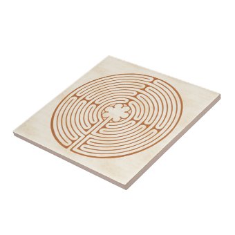 Chartres Labyrinth Ceramic Tile | Zazzle