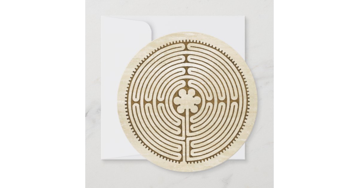 Chartres Labyrinth - Spiritual Symbol Antique 1 | Zazzle
