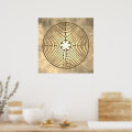 Chartres Labyrinth - Spiritual Symbol Antique 1 Poster | Zazzle