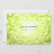 Chartreuse Bokeh Lights Elegant Wedding Invitation | Zazzle