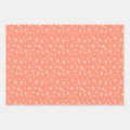 Chartreuse, Gold, and Coral Snowflake Holiday Wrapping Paper Sheets ...