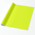 Chartreuse Green Solid Color Wrapping Paper | Zazzle
