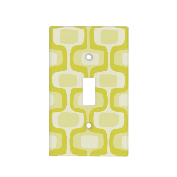 Chartreuse Mid-Century Modern Geometric Light Switch Cover | Zazzle.com