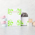 Chartreuse, Neon Green Atom Wrapping Paper | Zazzle