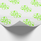 Chartreuse, Neon Green Atom Wrapping Paper | Zazzle