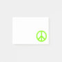 Chartreuse Peace Symbol Post-it Notes | Zazzle