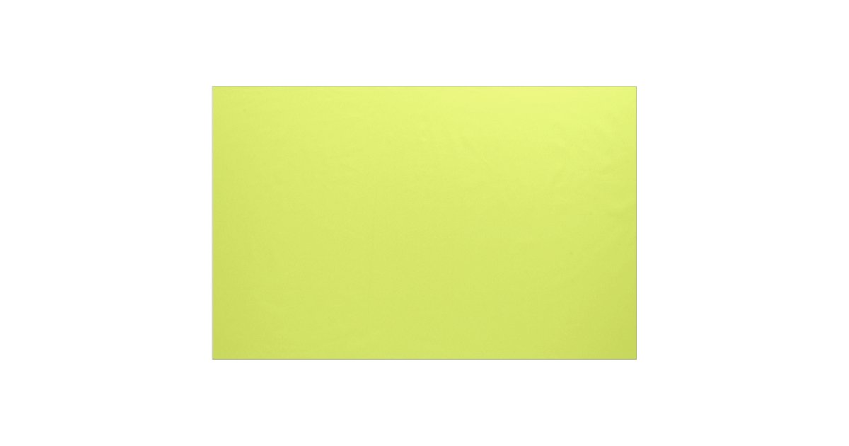 Chartreuse Solid Color Fabric | Zazzle