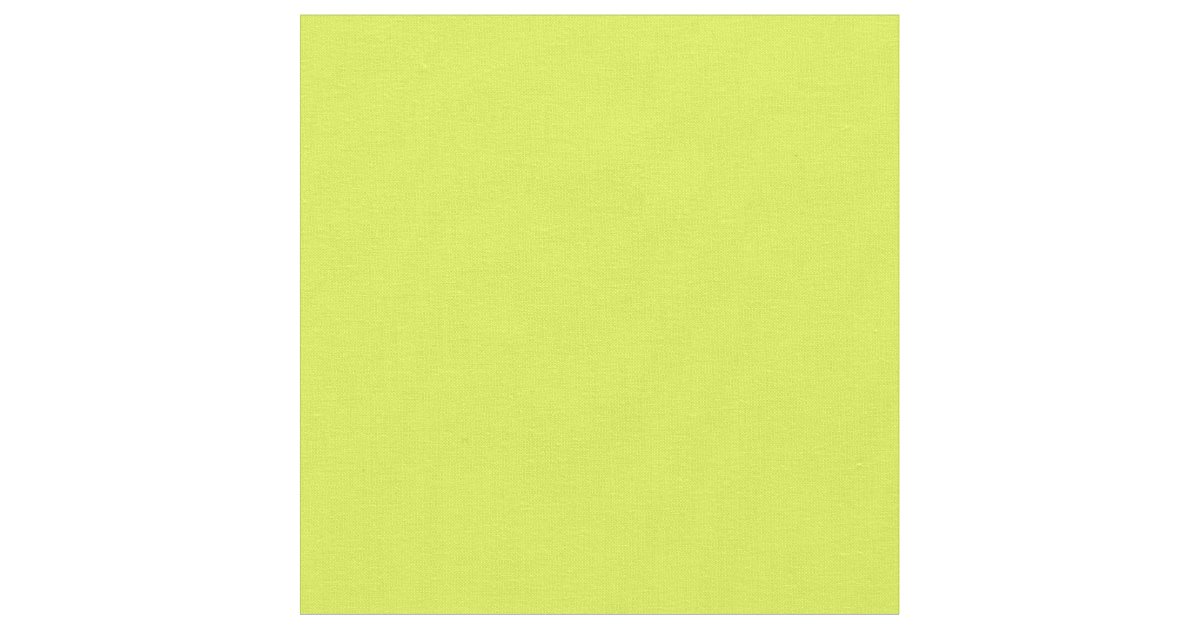 Chartreuse Solid Color Fabric | Zazzle