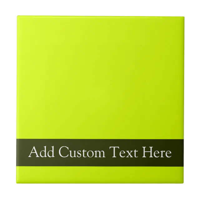 Chartreuse Tile | Zazzle