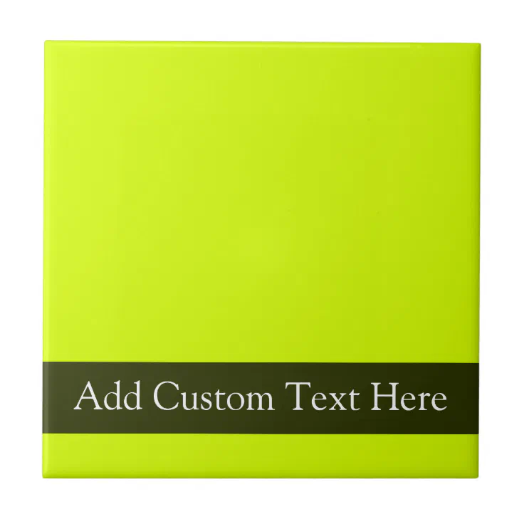 Chartreuse Tile | Zazzle