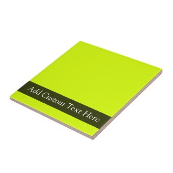 Chartreuse Tile | Zazzle