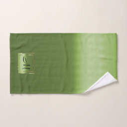 Chartreuse Yellow Green Make it Yours Gradient Bath Towel Set | Zazzle