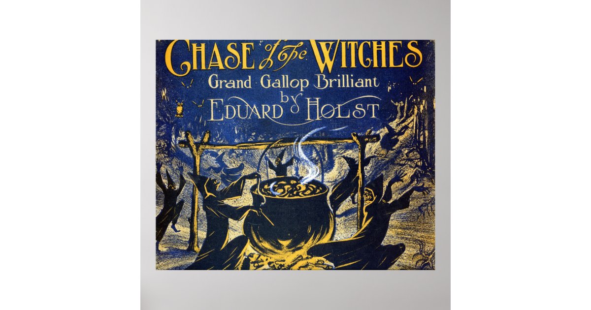 Chase of the Witches Poster | Zazzle