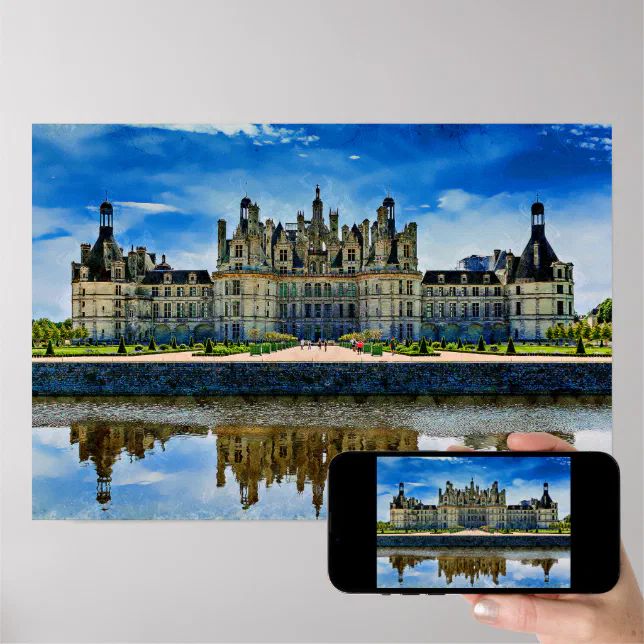 Chateau de Chambord, France. Poster | Zazzle